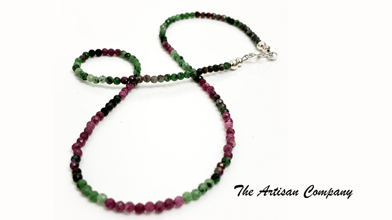 Micro-Faceted Ruby Zoisite Necklace – The Artisan Company
